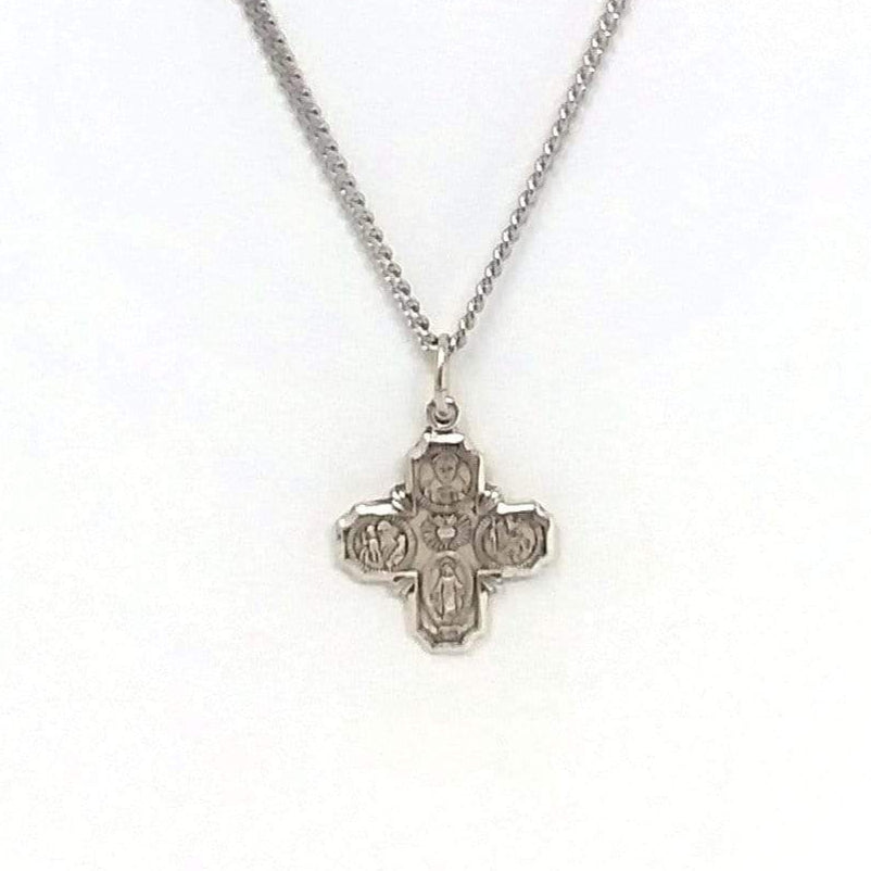 Sterling Silver Four-Way Cross Necklace – Cypress Springs Gift Shop